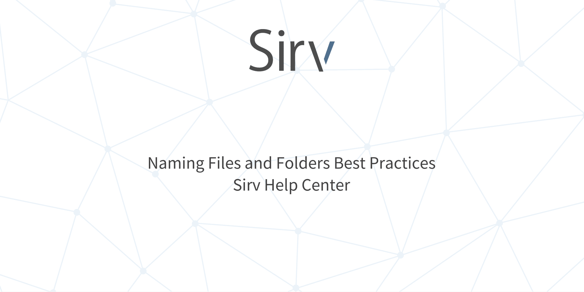 Naming Files And Folders Best Practices Sirv Help Center